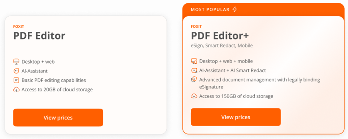 Introduction of the new Product Packaging (PDF Editor and PDF Editor+)