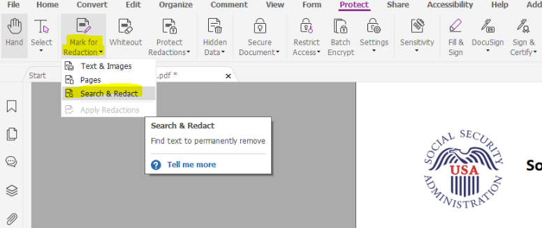 How to Search and Redact