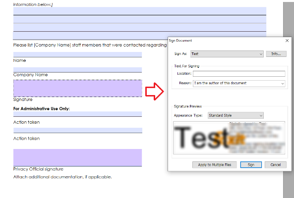 How to Enable 'Lock the Document After Signing' option using Certificate Signatures
