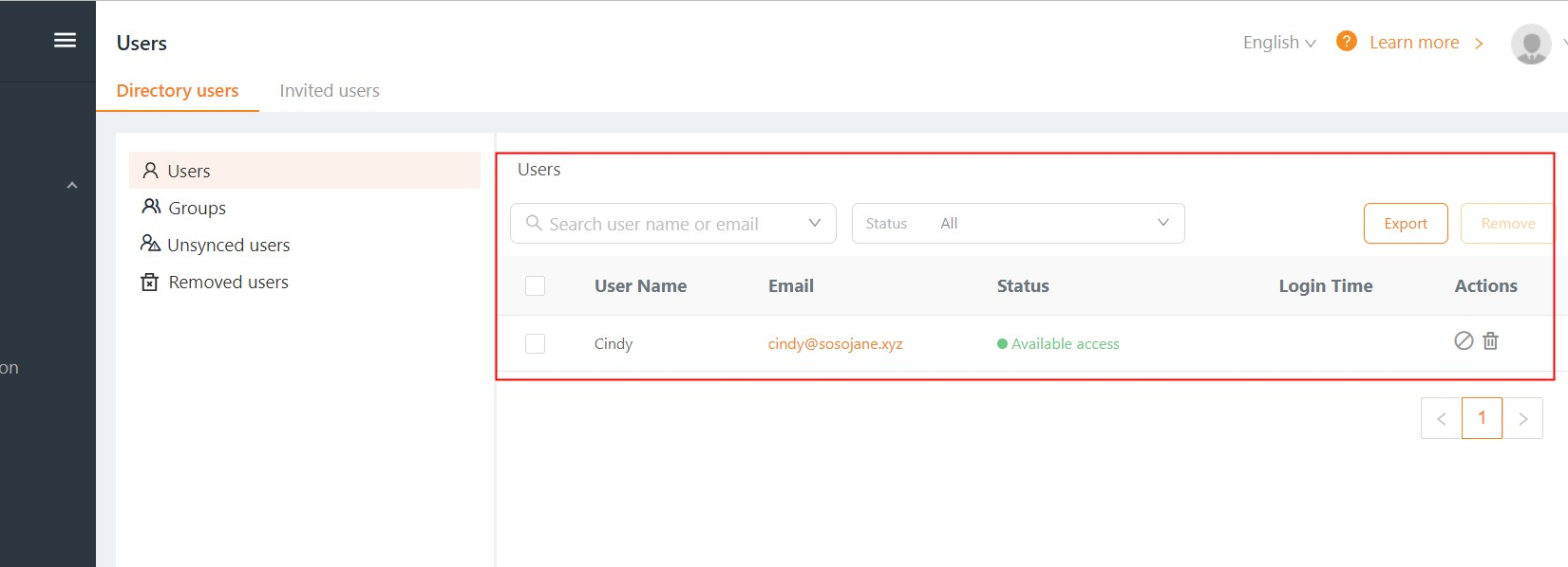 Azure Active Directory (SAML SSO 2.0) User Sync Configuration
