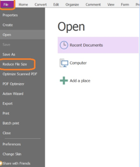 How to Compress a document in PDF