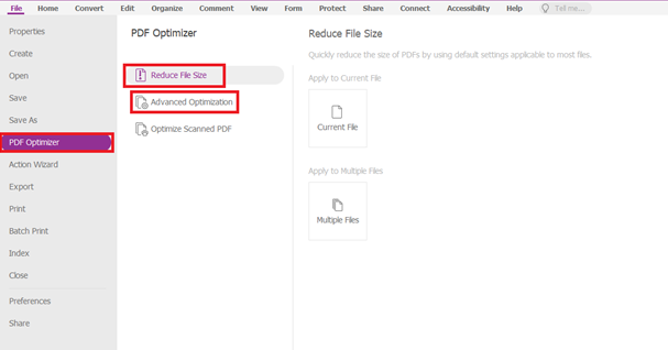 How to Compress a document in PDF