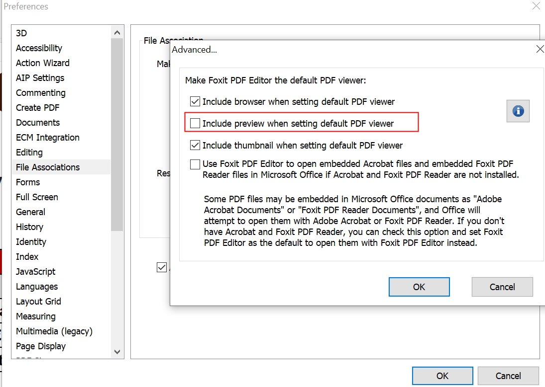 Outlook Previewer Reset
