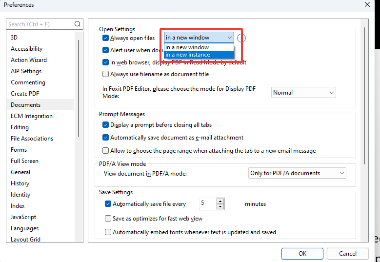 How to open PDFs in multiple Foxit PDF Editor and Foxit PDF Reader Windows