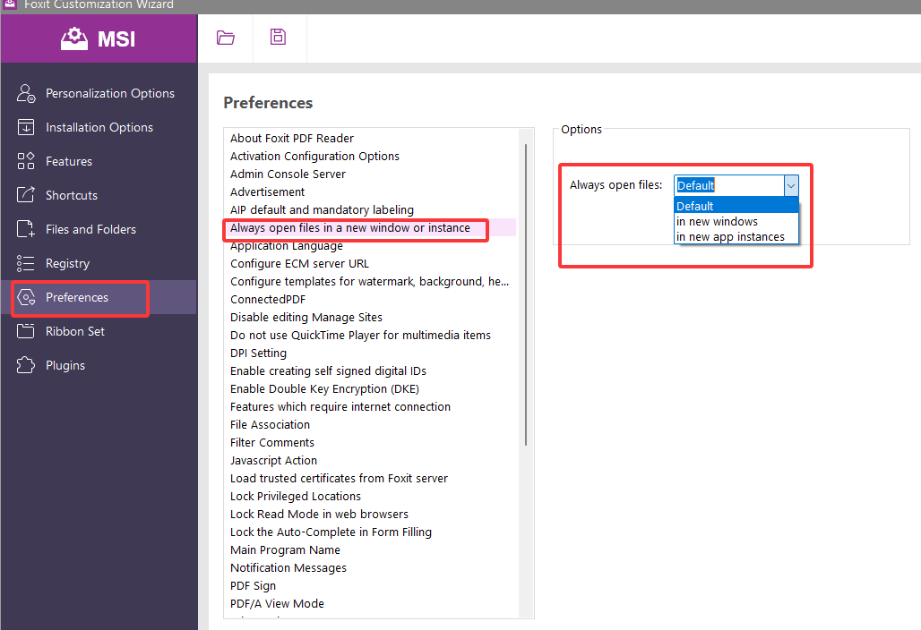 How to enable/ disable multiple Foxit PDF Editor windows